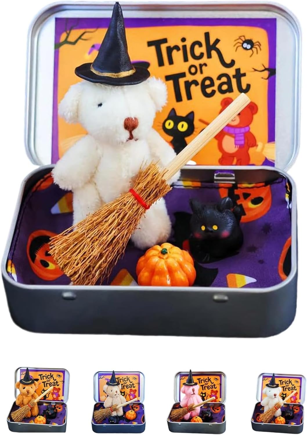 Halloween Bear in a Box for Trick or Treat, Teddy Bear in a Box for ...