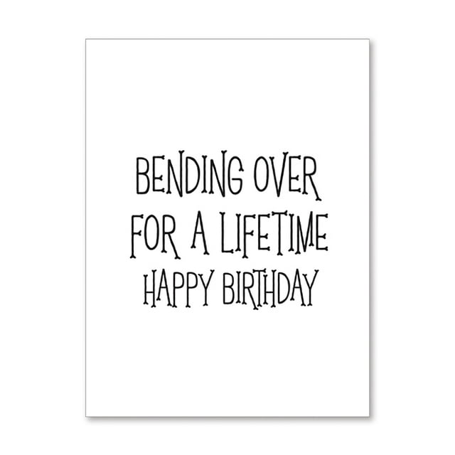 Halloween Bending Over Birthday Greeting Card - Walmart.com