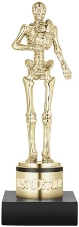 Halloween Best Costume Skeleton Trophy for Halloween Skull Party Favor ...