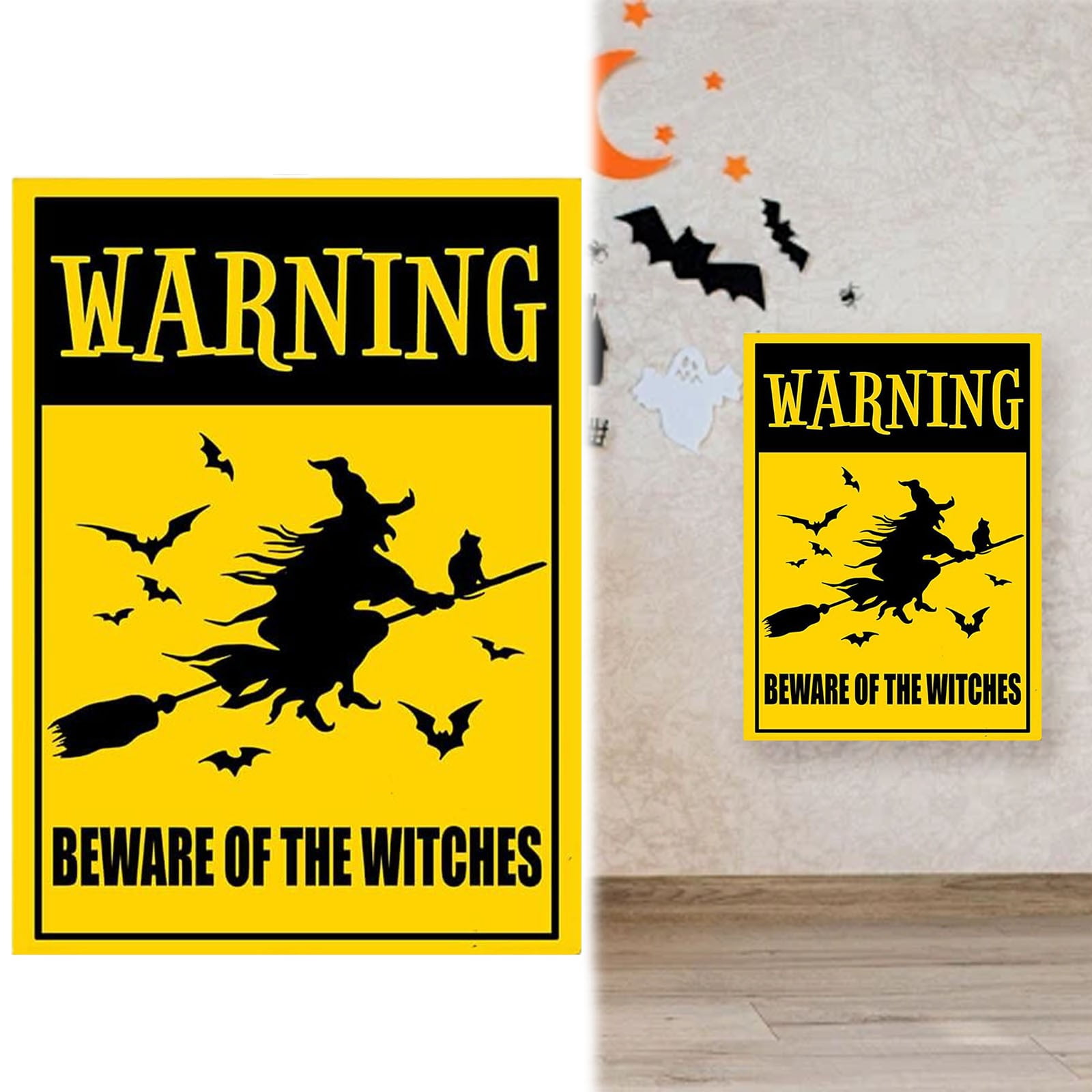 Halloween Beware Of Halloween Yard Sign With Stakes Sturdy Aluminum ...