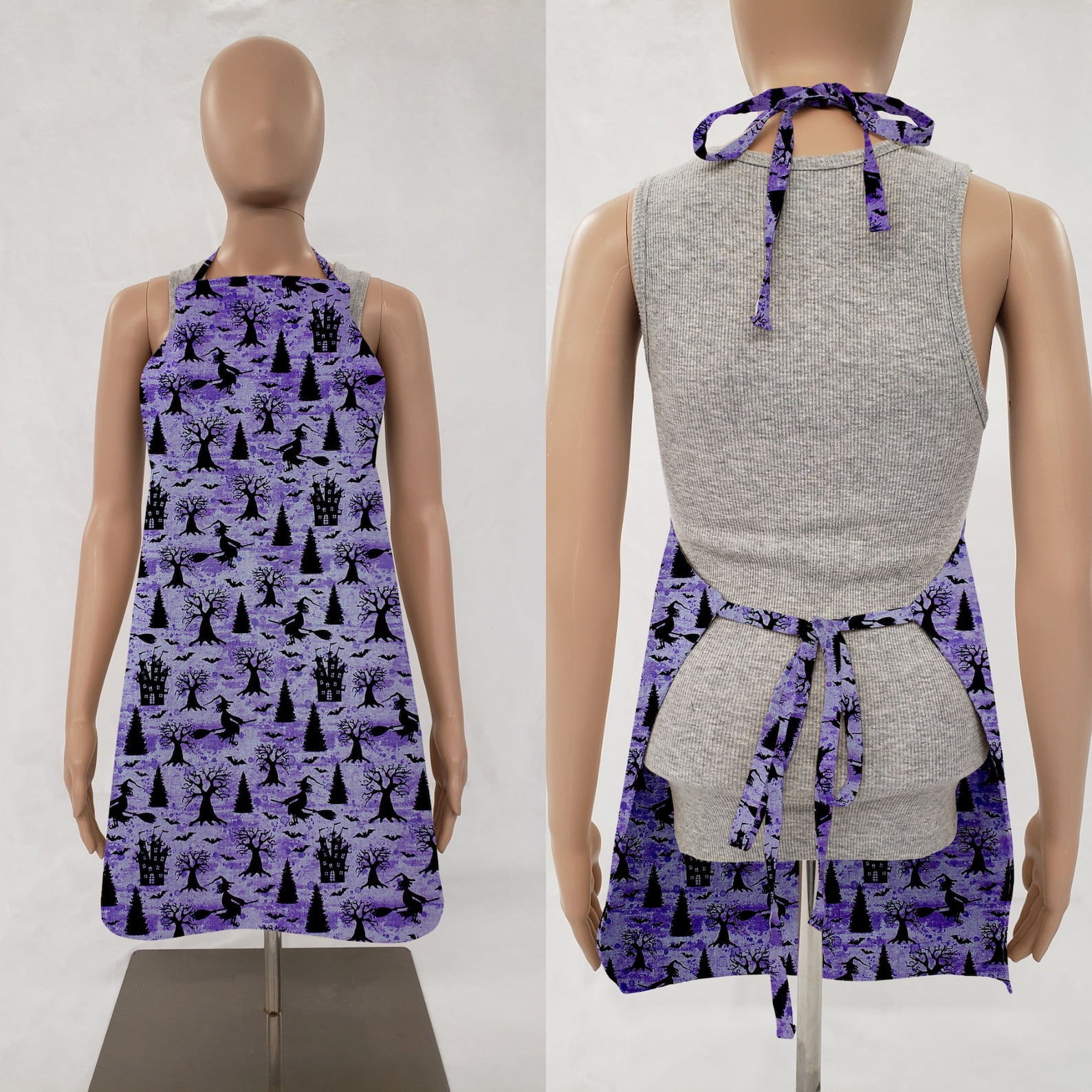 Halloween Bib Apron by Penny's Needful Things (Haunted Houses & Witches ...