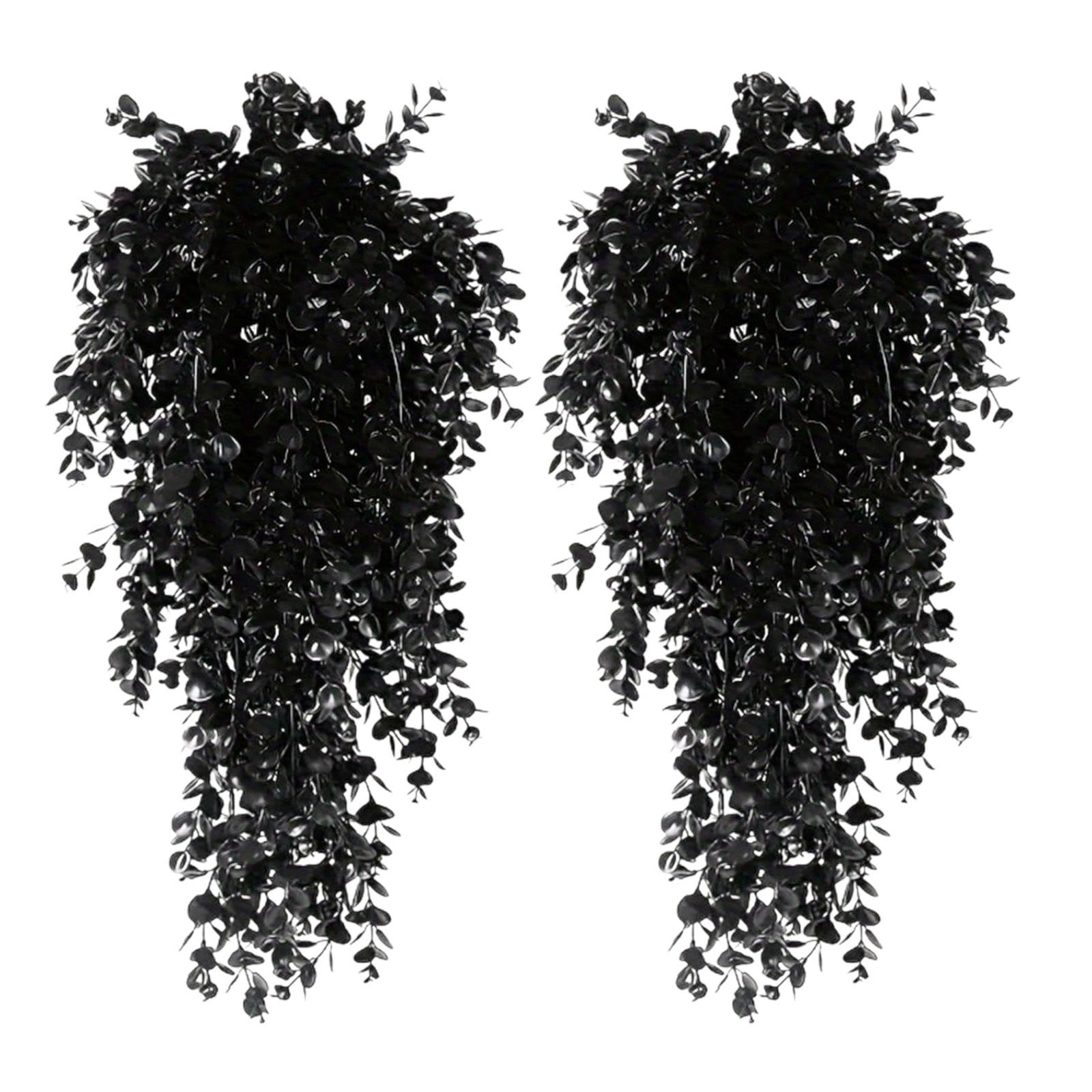 Halloween Black Artificial Hanging Tree Decorations，Reusable Spooky ...