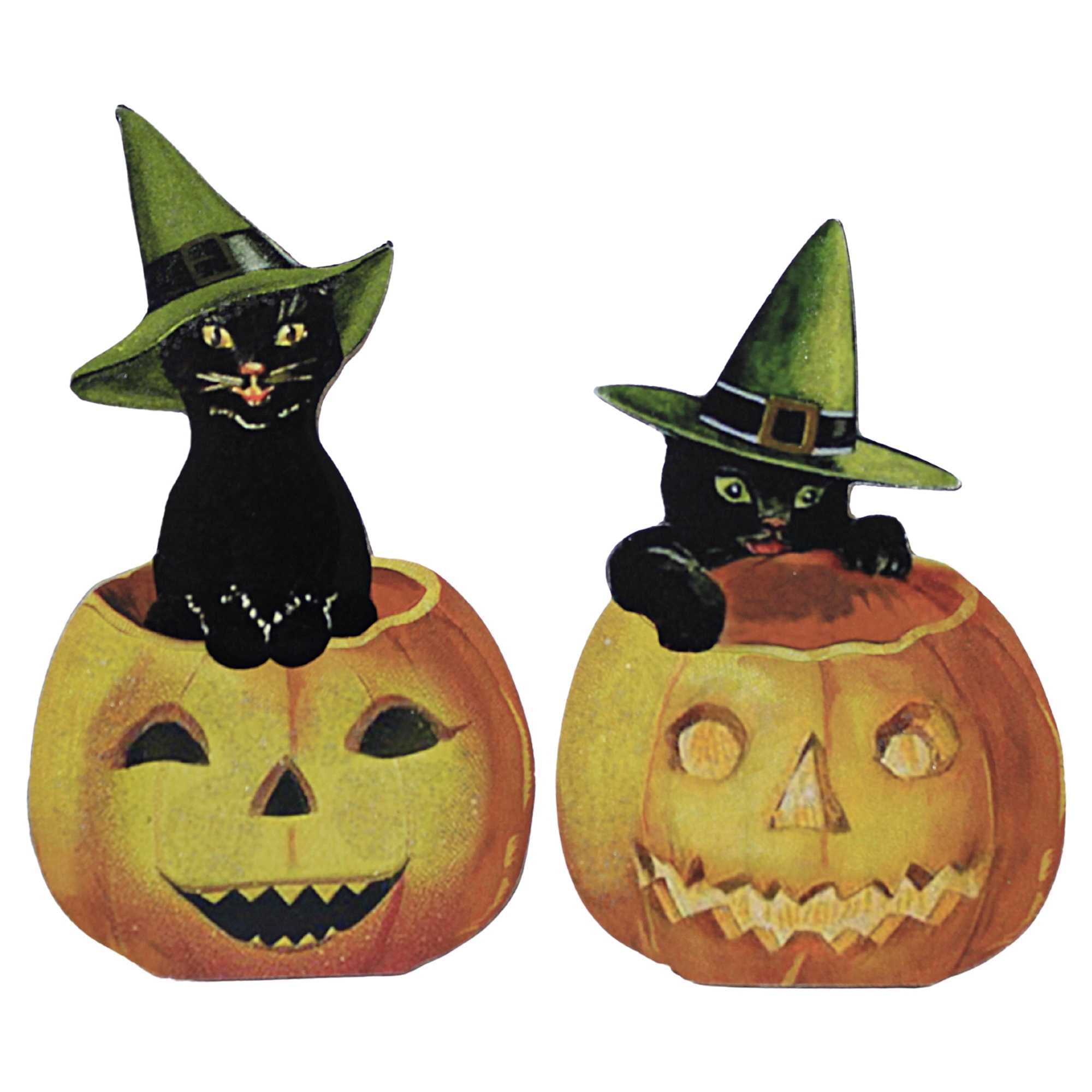Halloween Black Cat In Jack O' Lantern Mdf Dummy Board Pumpkin Rl0833 ...