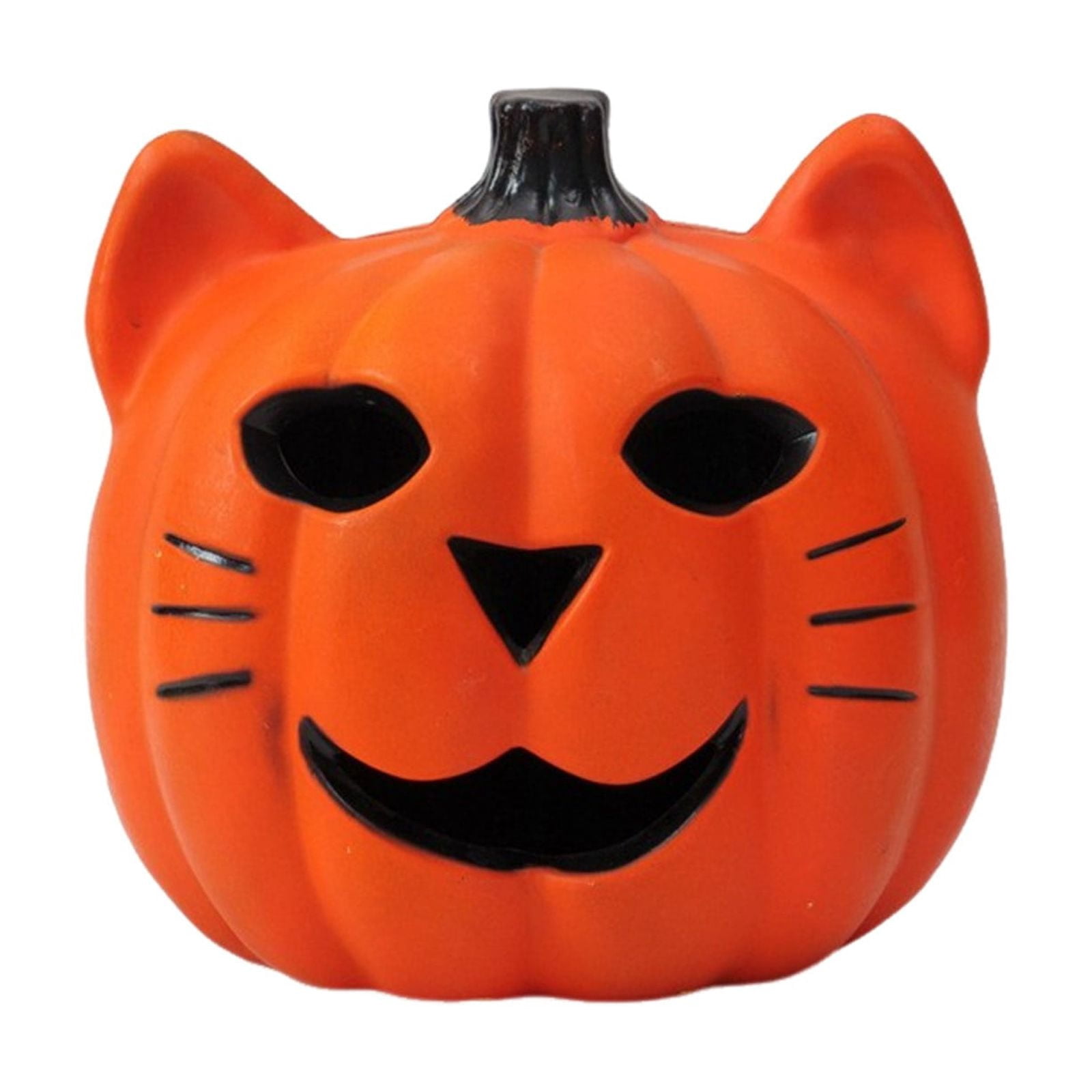 Halloween Black Cat Pumpkin Light – 8.3" LED Glowing Jack-O’-Lantern ...
