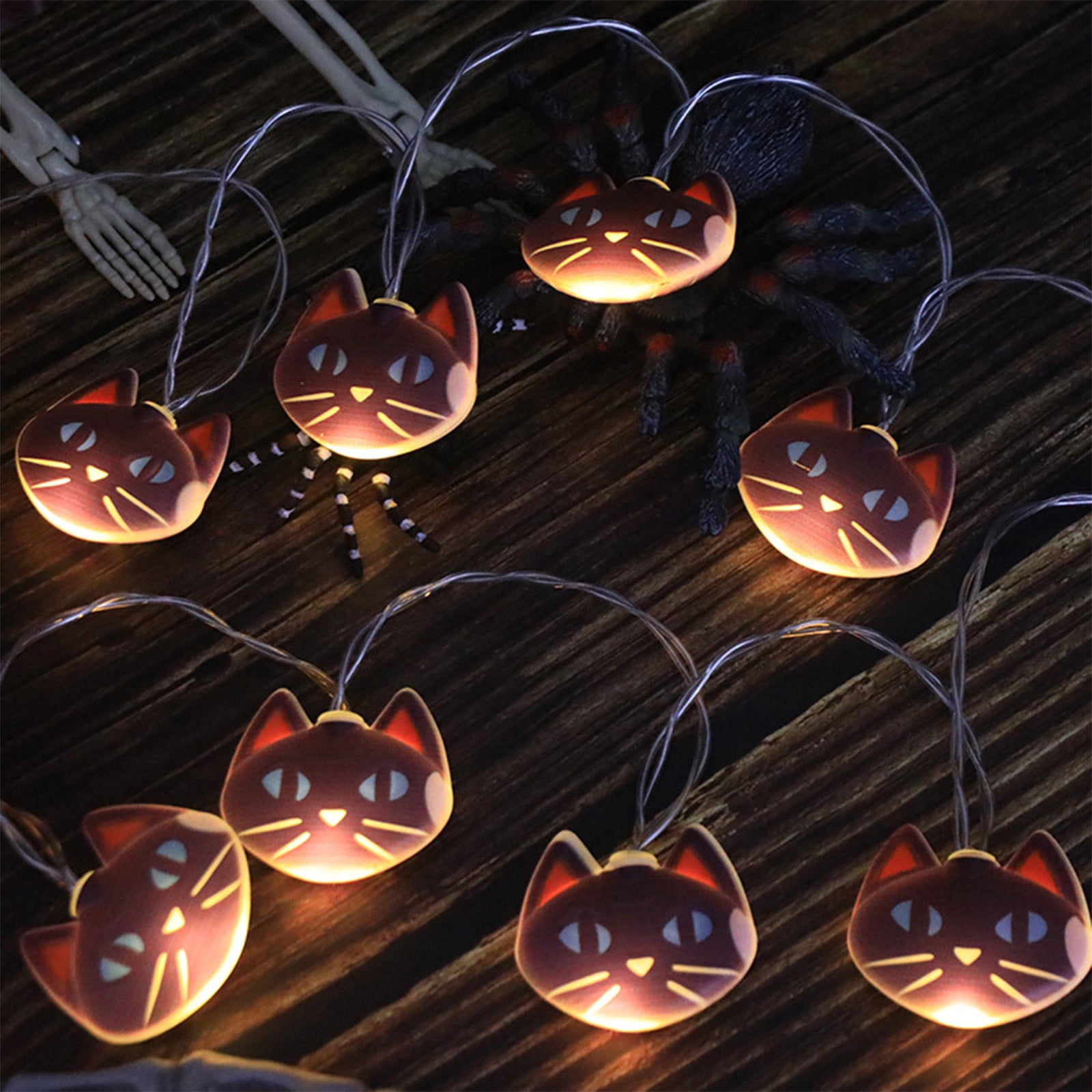Halloween Black Cat String Lights - Fun Wall Yard and Garden ...