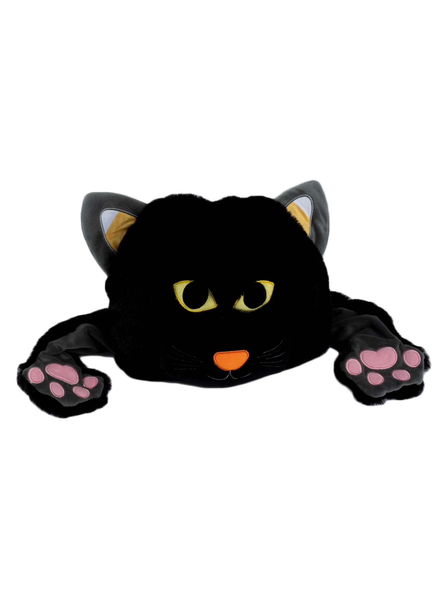 Halloween Black Cat Stuffed Plush Dangle Hat, Unisex, by Way To ...