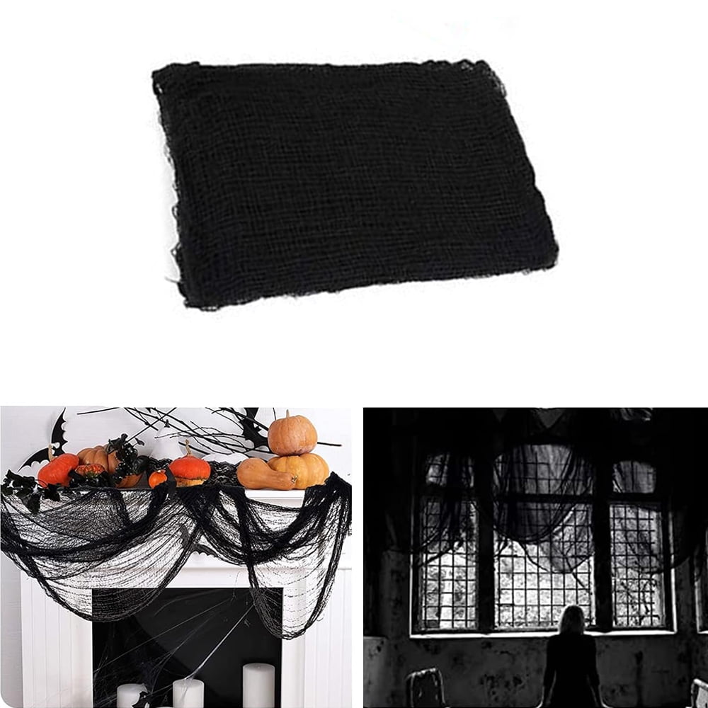 Halloween Black Creepy Cloth Decorations Fabric Black Creepy Scary ...