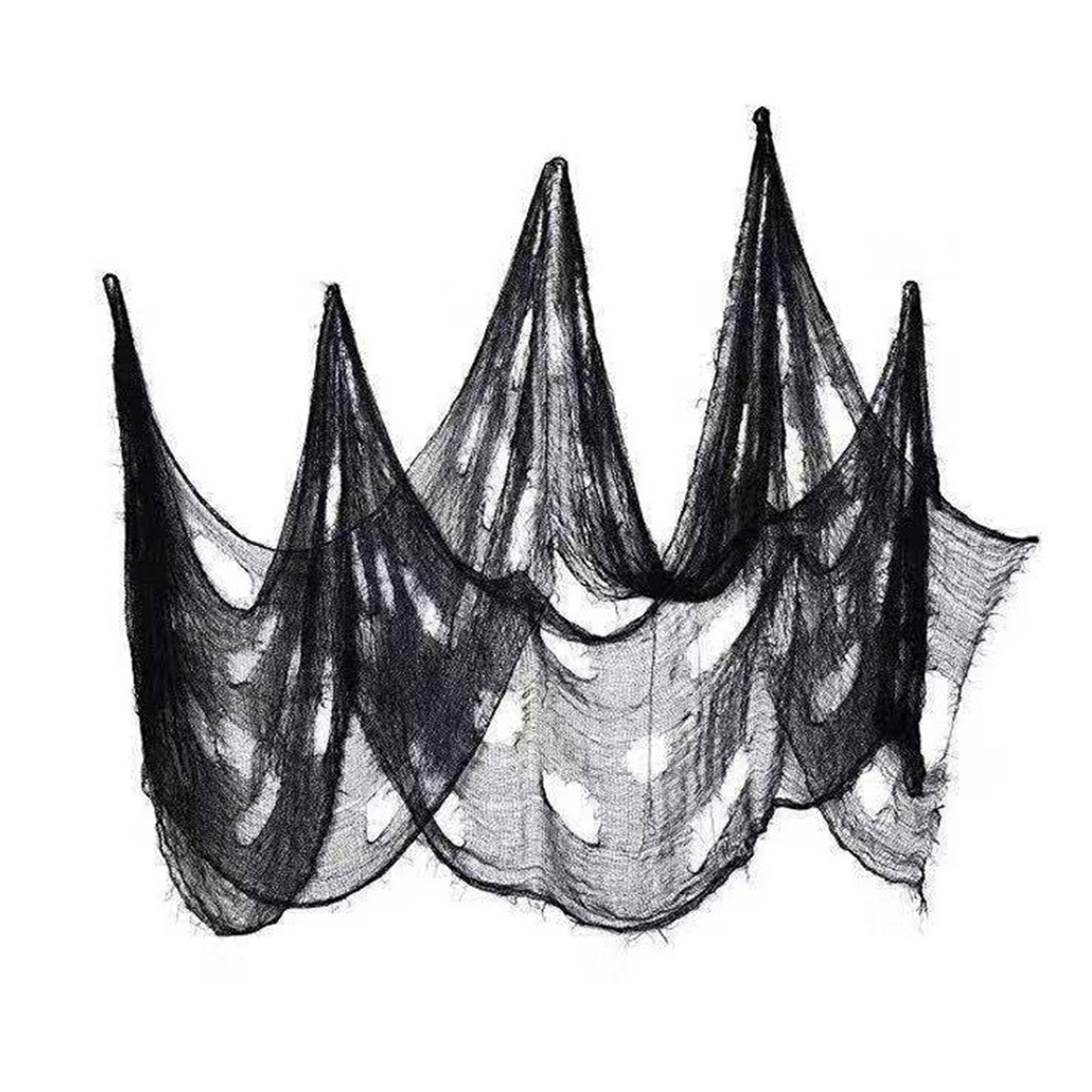 Halloween Black Creepy Cloth Decorations, Scary Spooky Gauze Cloth ...