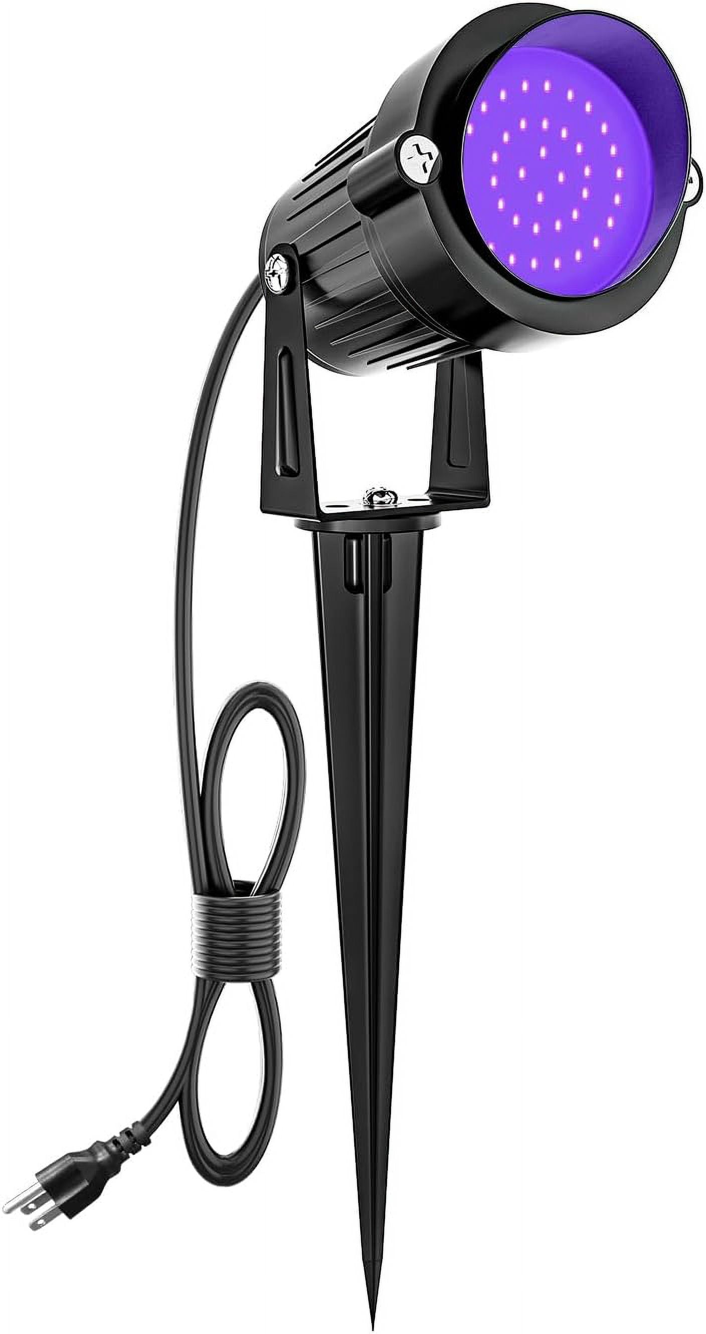 Halloween Black Light Spotlight Outdoor LED Blacklight, 15W Waterproof ...
