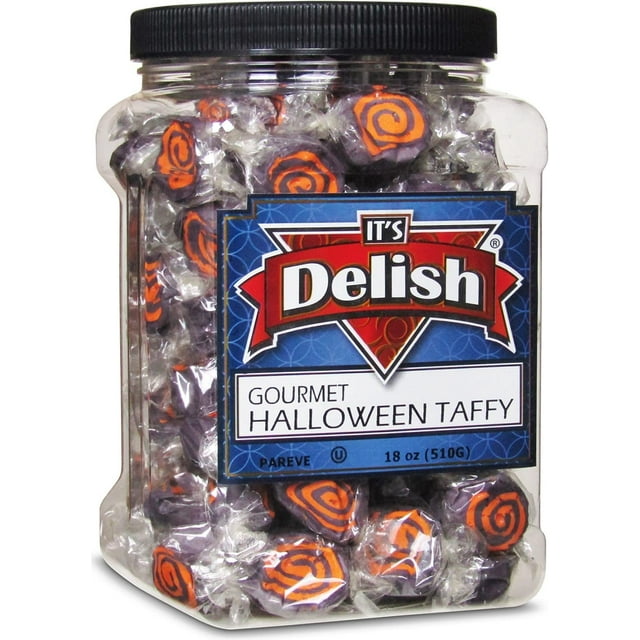 Halloween Black and Orange Cream Taffy Chews by It's Delish, 18 Oz ...
