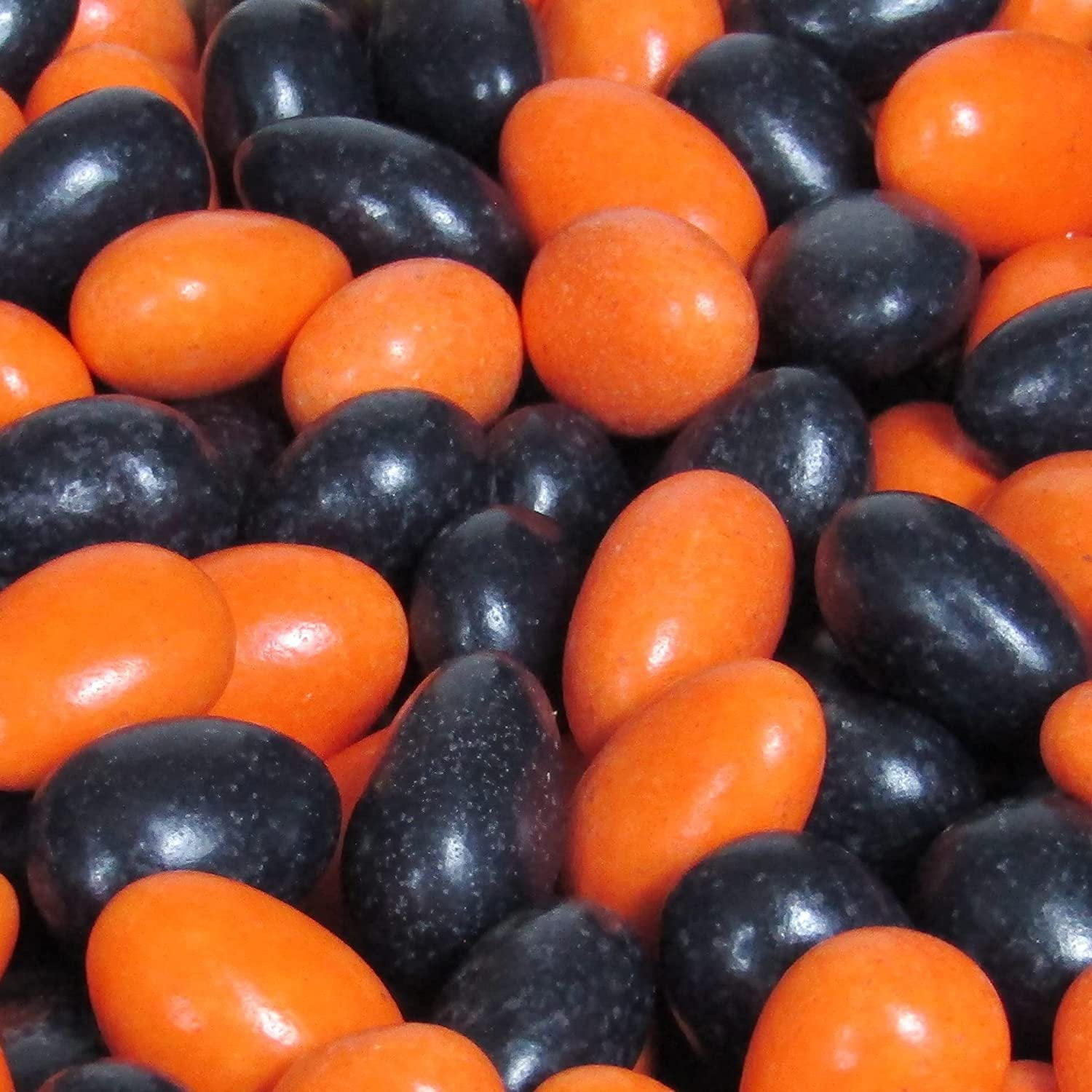 Halloween Black & Orange Jordan Almonds by Its Delish, 1 LB Bulk ...