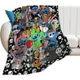 Halloween Blankets Cartoon Super Soft Throw Blanket Horror Movie Throw ...