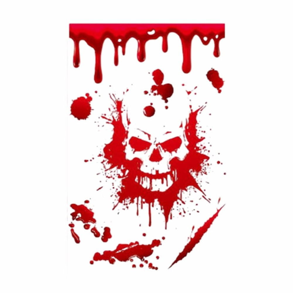 Halloween Blood Fingerprint Sticker Decorative Car 3D Halloween Horror ...