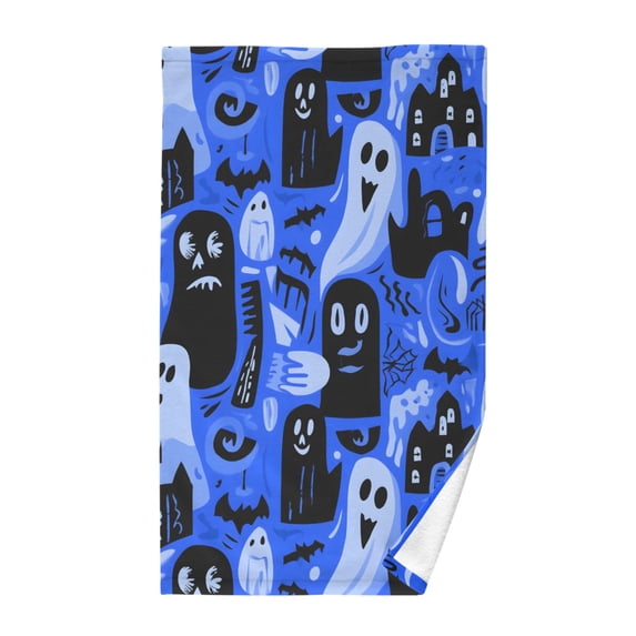 Halloween Blue Element Bath Towel 100% Cotton Soft Thick High ...