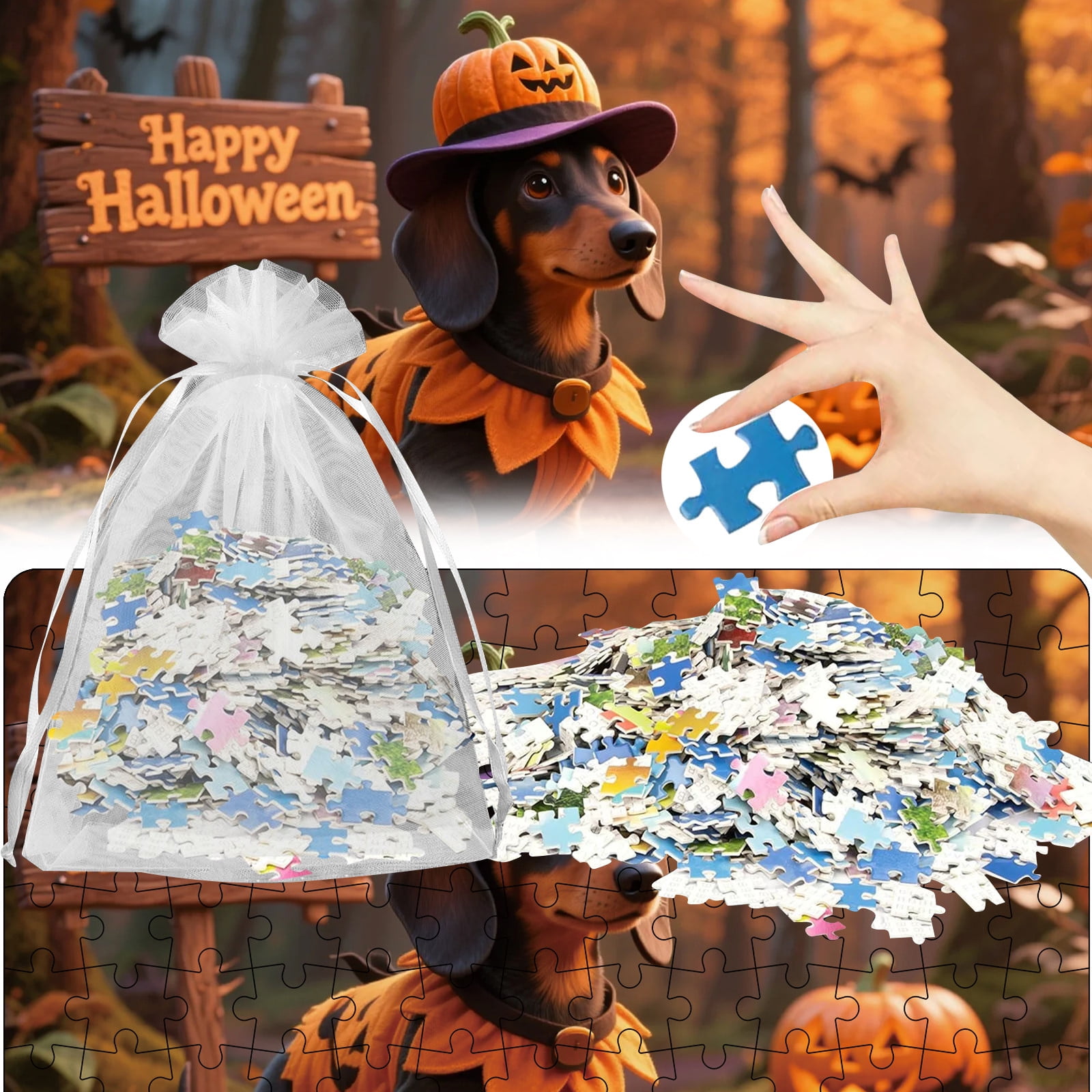 Halloween Board Games for Kids 8-12 Board Games 130PC Vintage Halloween ...