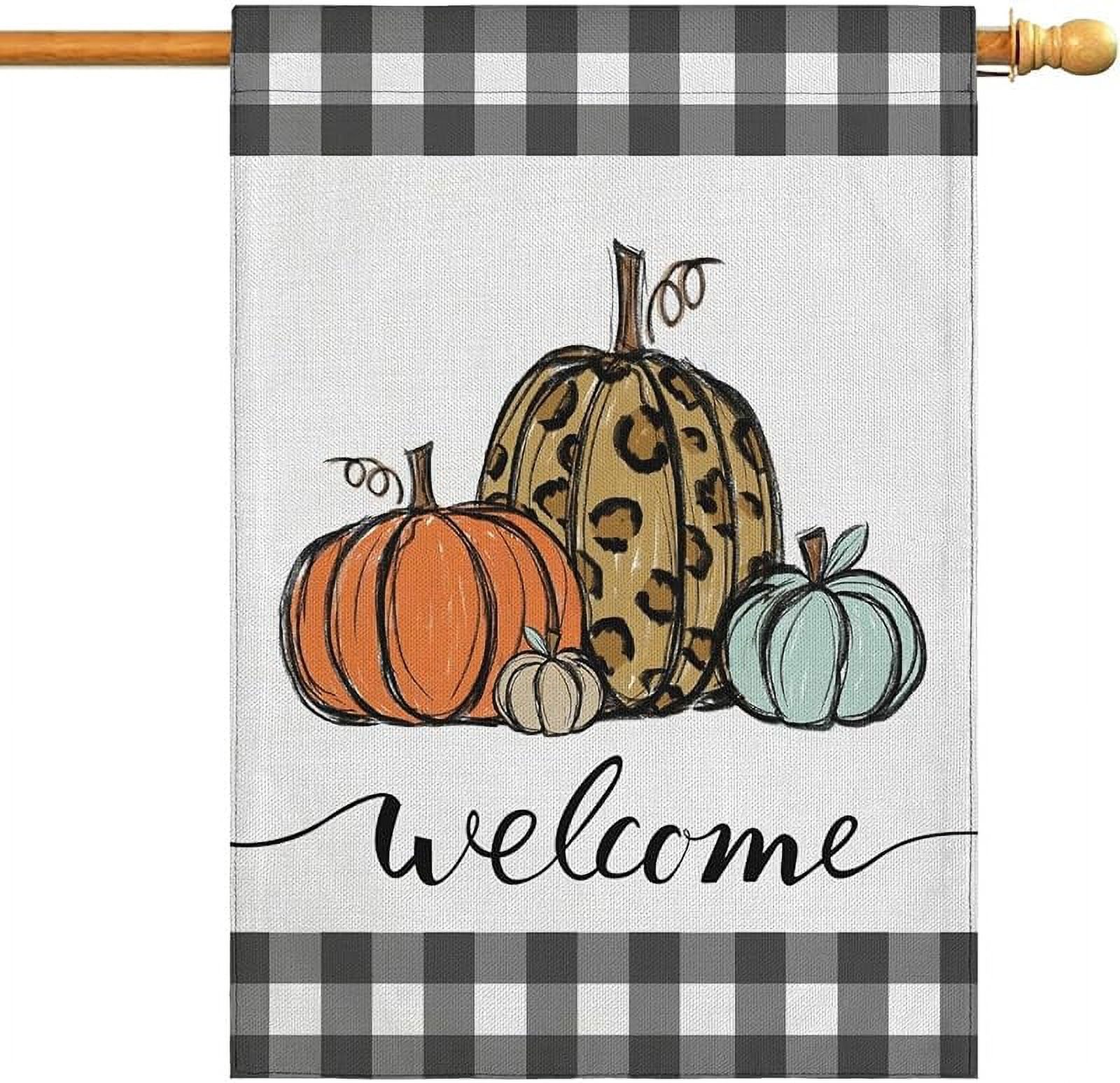 Halloween Boo Garden Flag Spooky Ghost Welcome Flags Double Sided ...