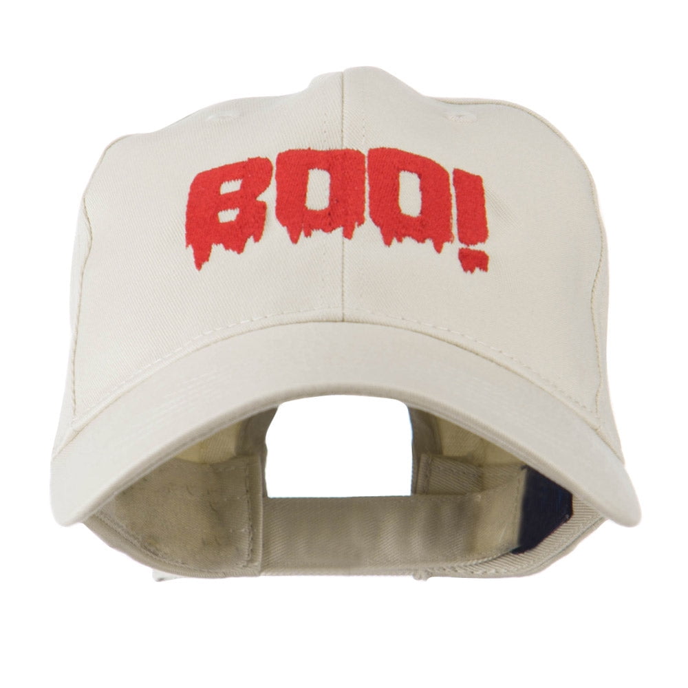 Halloween Boo Sign Embroidered Cap - Stone OSFM - Walmart.com