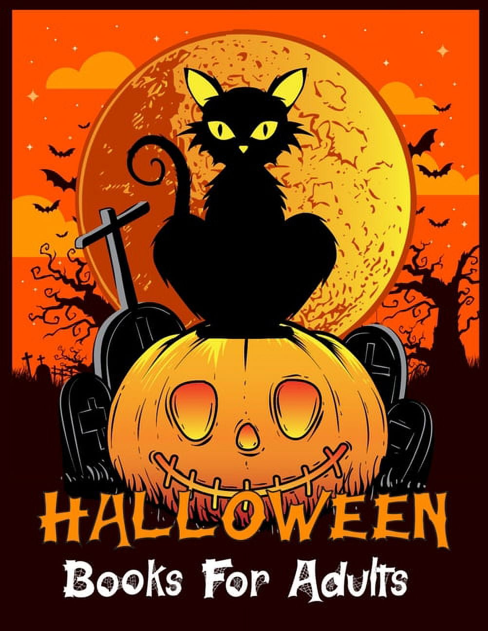 Halloween Books For Adults: Halloween Designs Including Witches, Ghosts ...