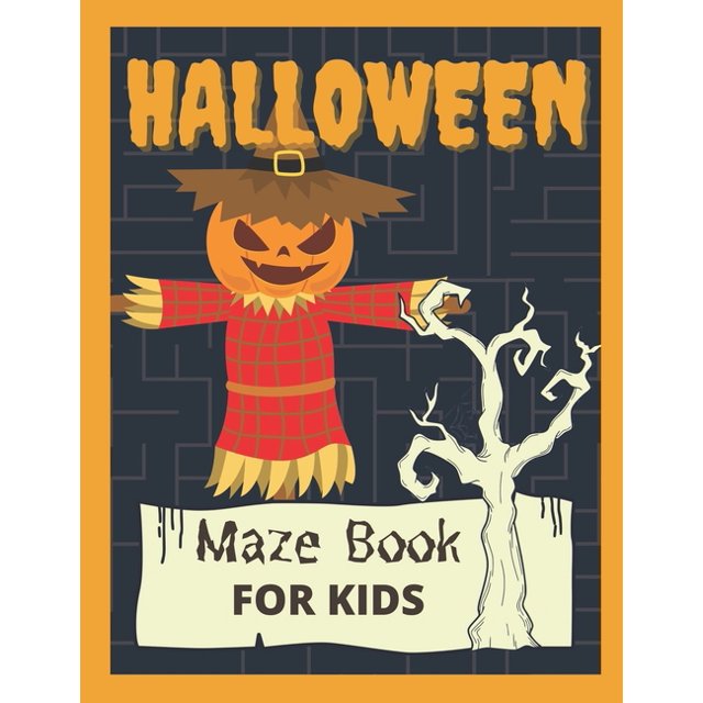 Halloween Books for Kids: Halloween Maze Book For Kids : Puzzle ...