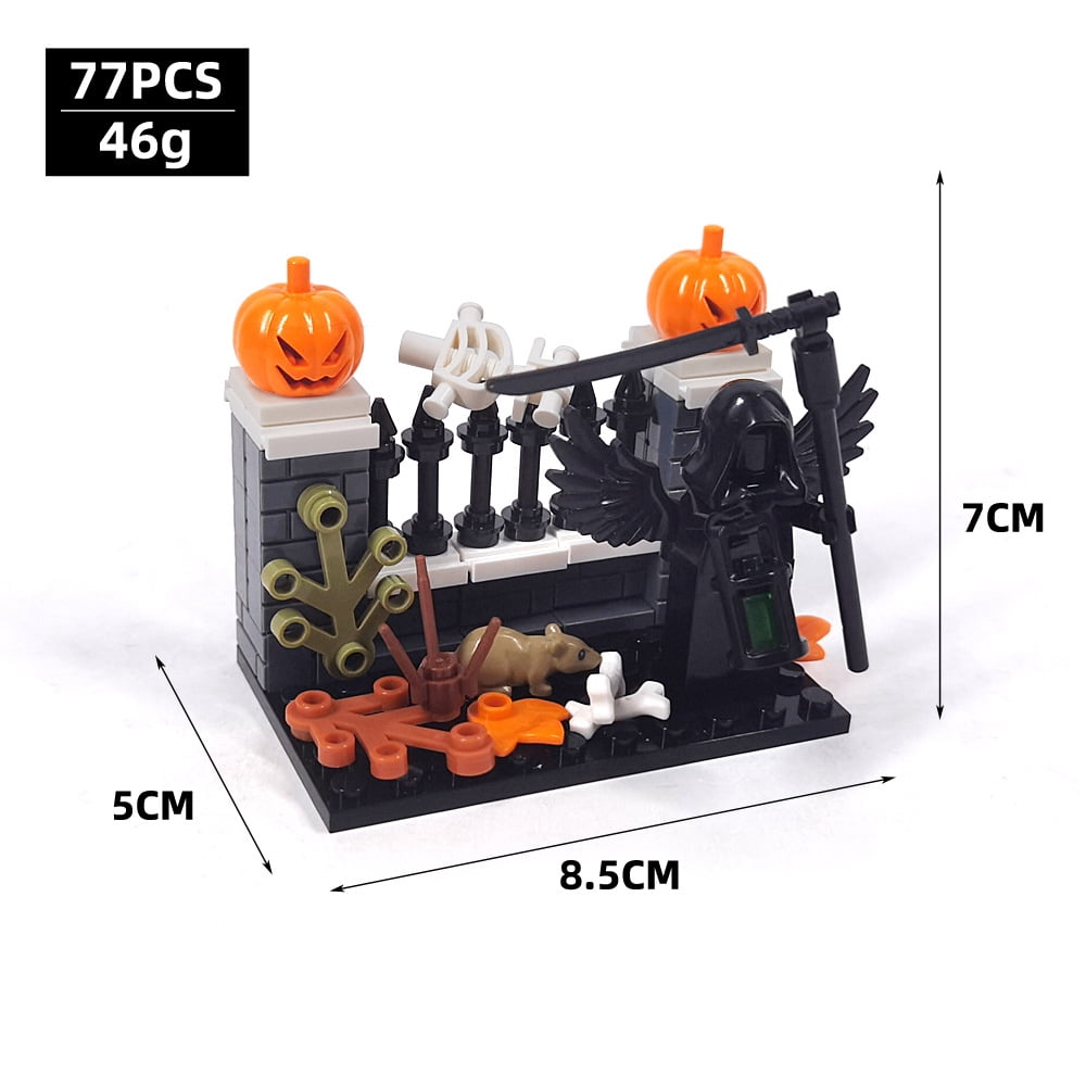 Halloween Building Block Sets, Ghost Building Block Halloween Graveyard ...