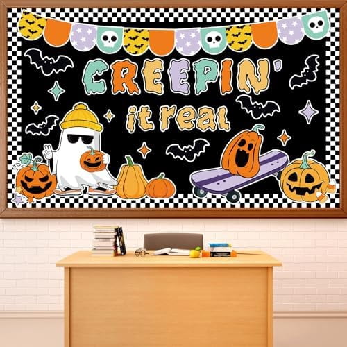 Halloween Bulletin Board Decorations Cute Ghost Pumpkin Bat Bulletin ...