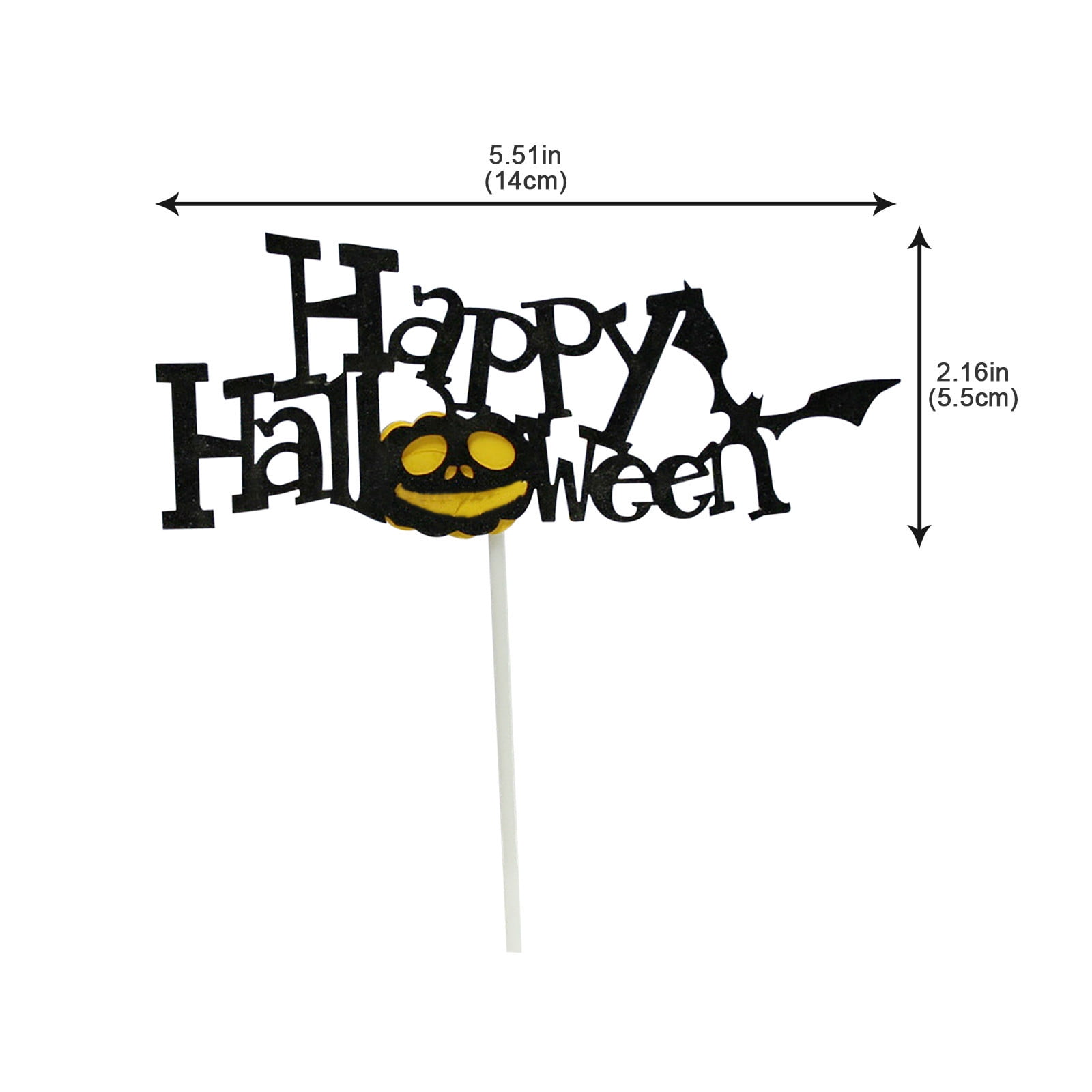 Halloween Cake Insert,Pumpkin Witch Cake Decor Toppers Insert For Party ...