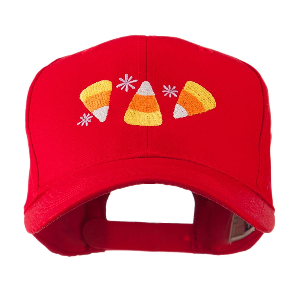 Halloween Candies Embroidered Cap - Red OSFM - Walmart.com