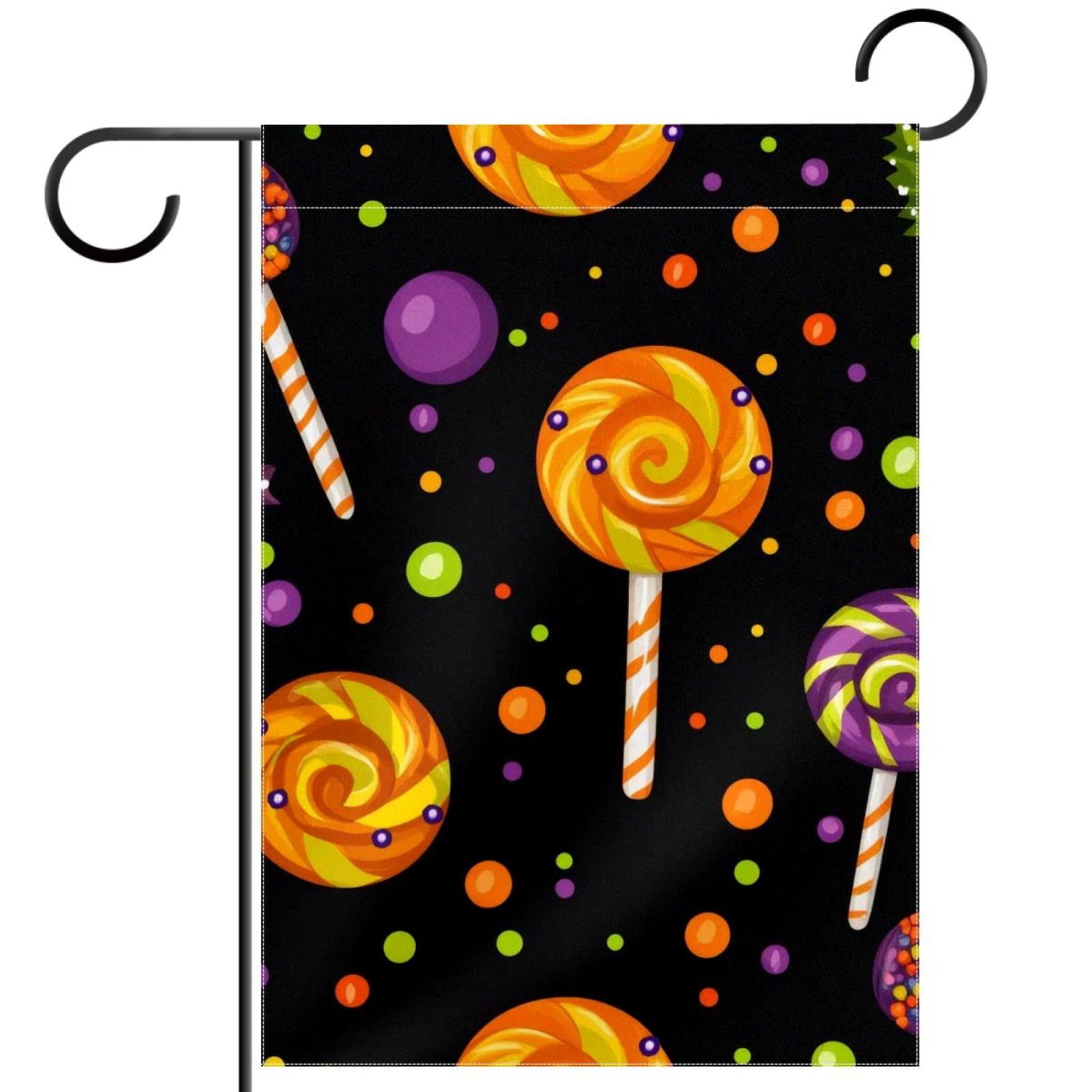 Halloween Candies and Sweets Candy Welcome Garden Flags, 12 x 18 Inch ...