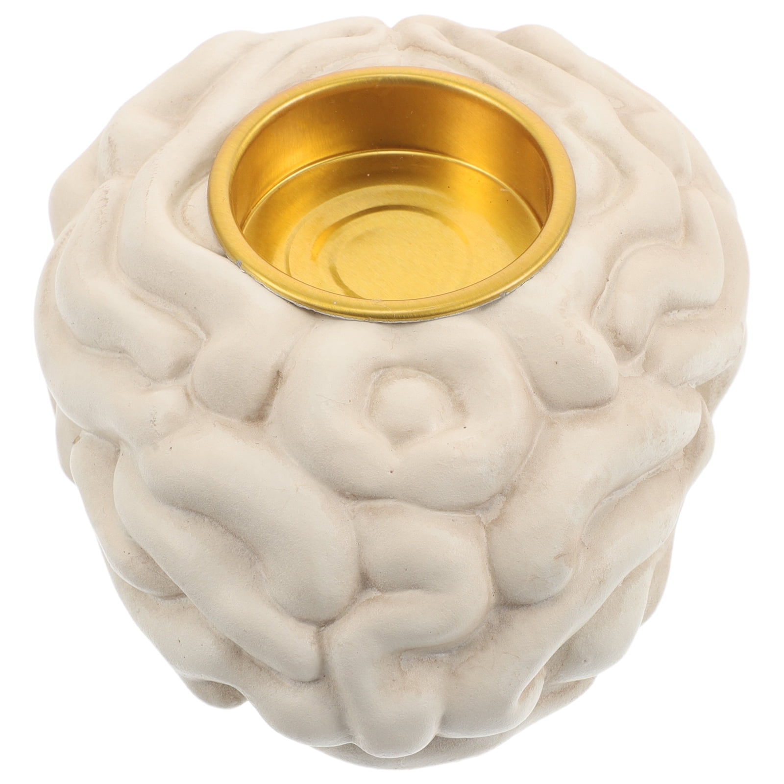 Halloween Candle Holder Fake Human Brains Candlestick Holder ...