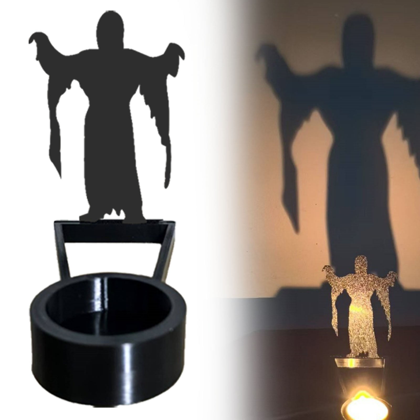 Halloween Candle Holder, Halloween Lights, Ghost Decor, Funny Shadow ...