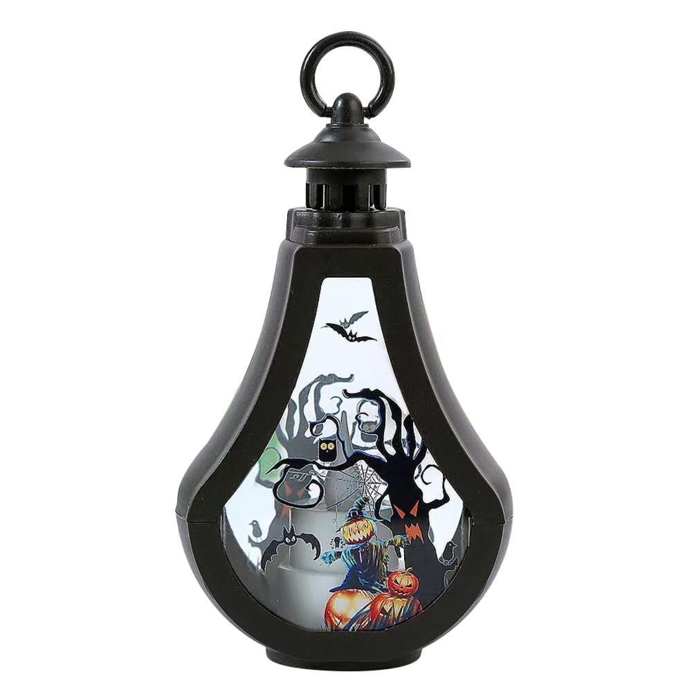 Halloween Candle Lantern | Flame Effect LED Lantern | Portable Indoor ...