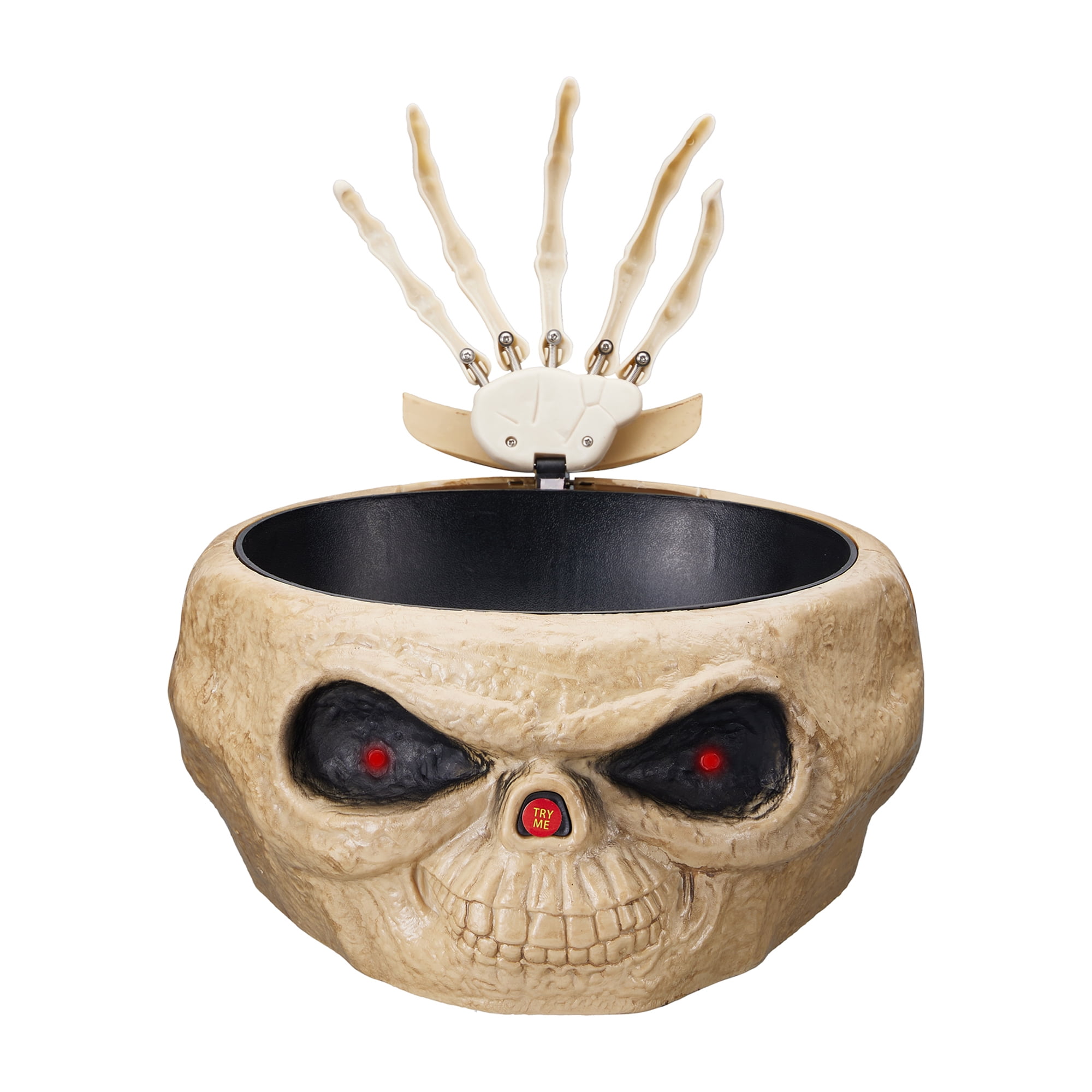 Halloween Candy Bowl Motion Activated Skull Candy Holder Dish with ...
