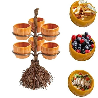 Halloween Witches Cauldron Serving Bowls Decor Set Mini Witches ...