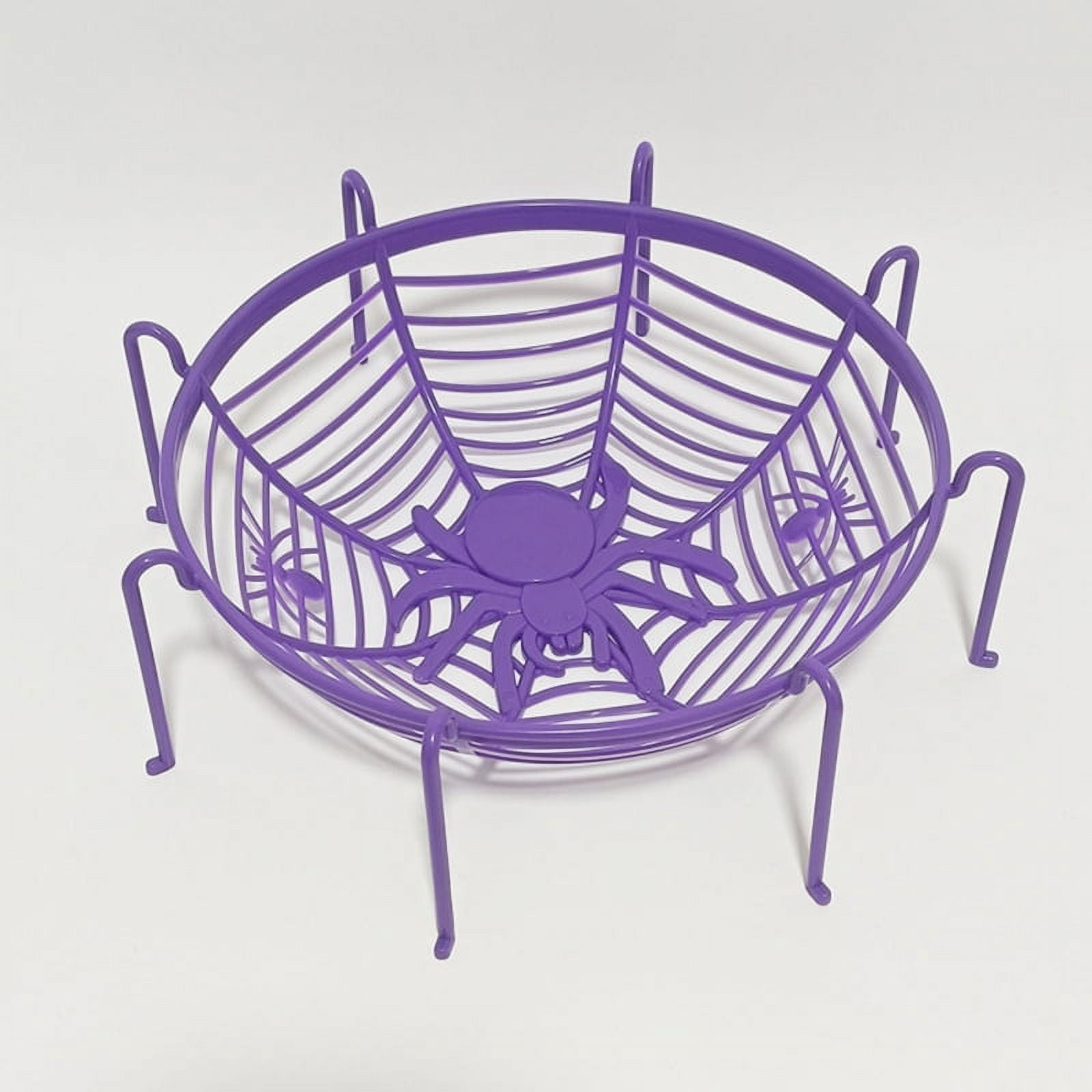Halloween Candy Bowls Plastic Spider Web Bowls Trick or Treat Basket ...