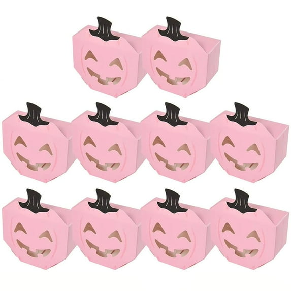 Halloween Candy Boxes Table Pumpkin Sweet Boxes For Halloween 10 Pieces ...