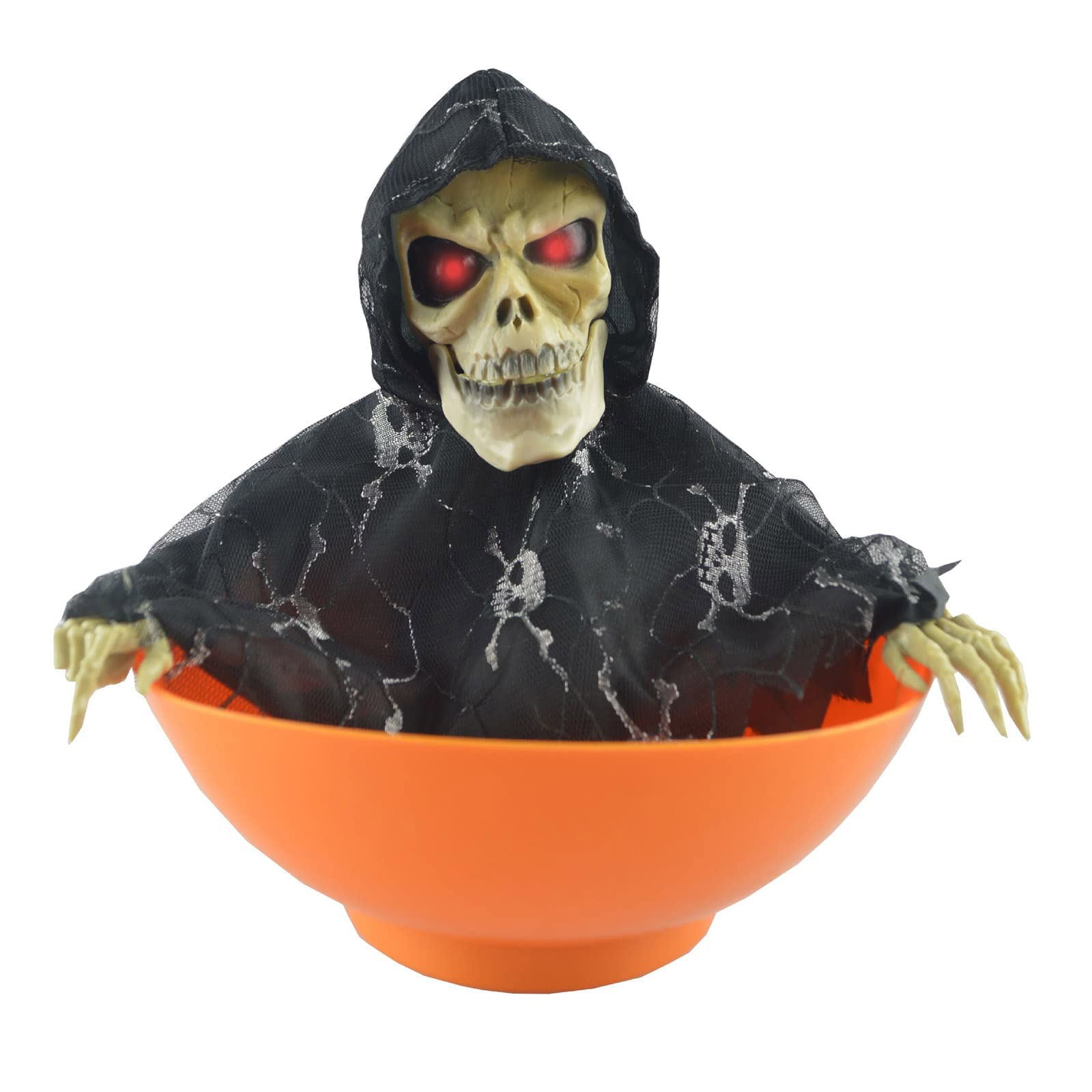 Halloween Candy Dishes Decorative With Led Eyes and Sound, Creepy ...