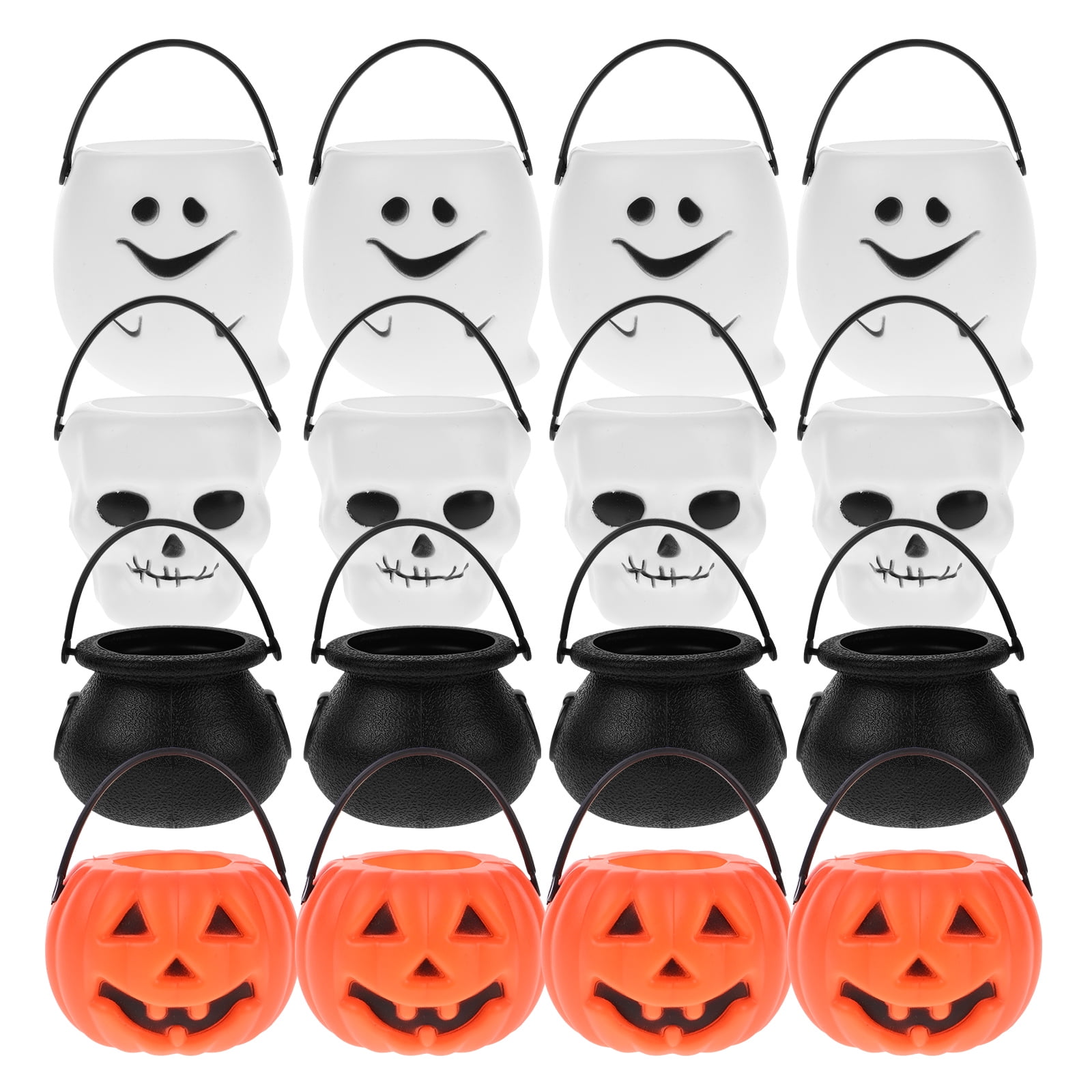 ETEREAUTY Assorted Color Candy Bucket Set for Storing Snacks and ...