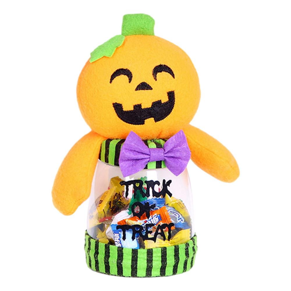 Halloween Candy Jar | Decorative Clear Halloween Jars with Lids ...