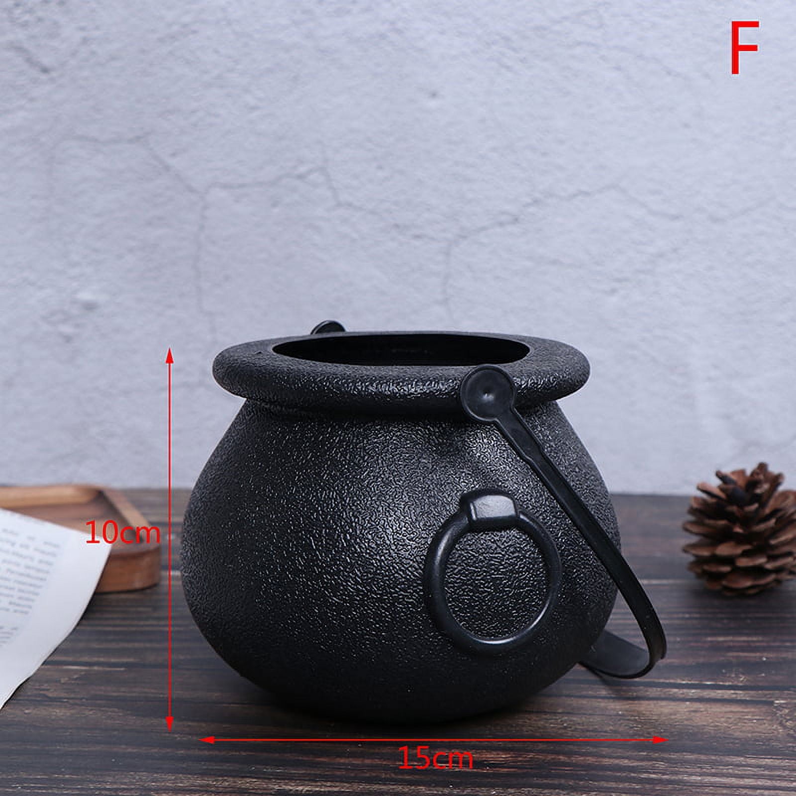 Halloween Candy Kettles Pot Halloween Cauldron Bucket With Handle Kids ...