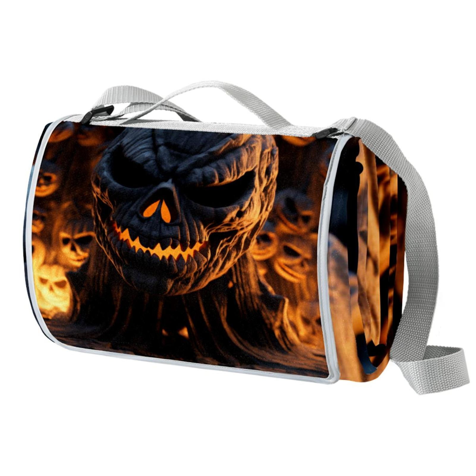 Halloween Canvas Picnic Mat for Outdoor Activities and Beach Trips with ...