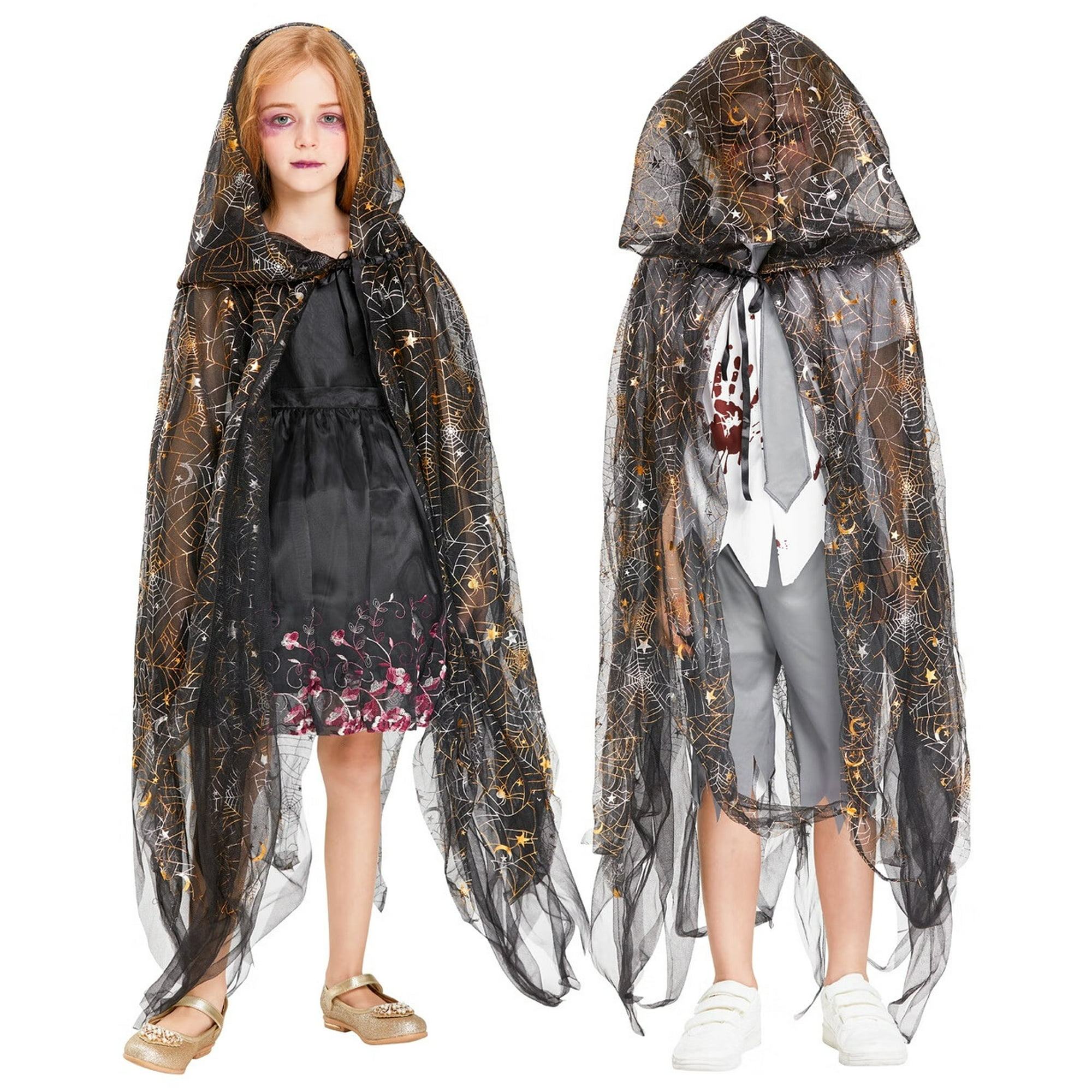 Black Hooded Robe Costume