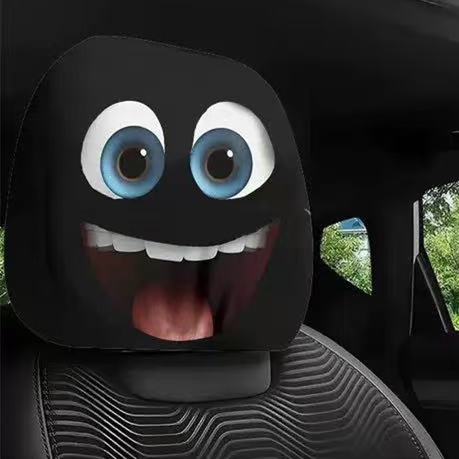 Halloween Car Headrest Covers With Funny Faces For Festival Themed ...