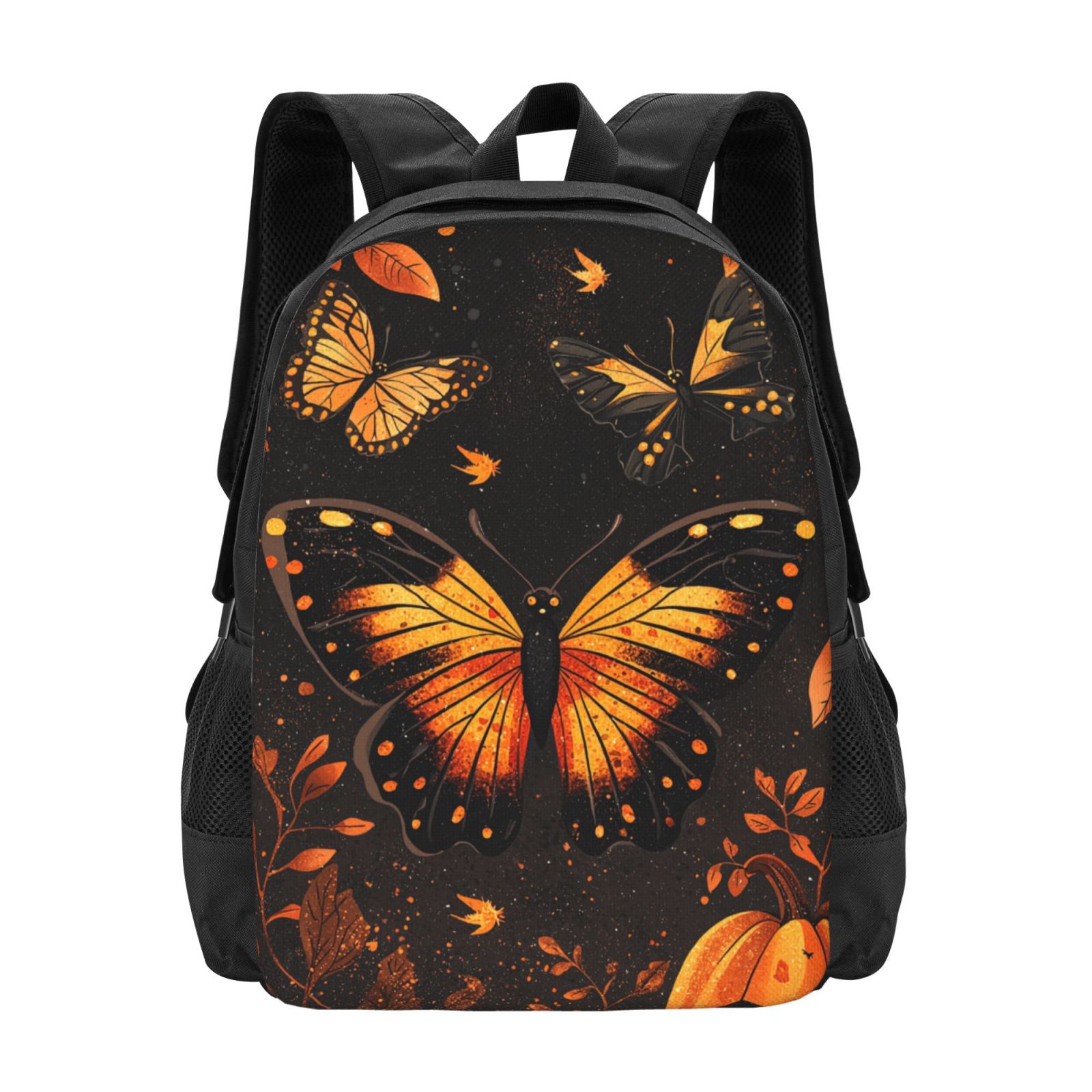 Halloween Cartoon Butterfly Backpack Lightweight Casual Backpacks ...