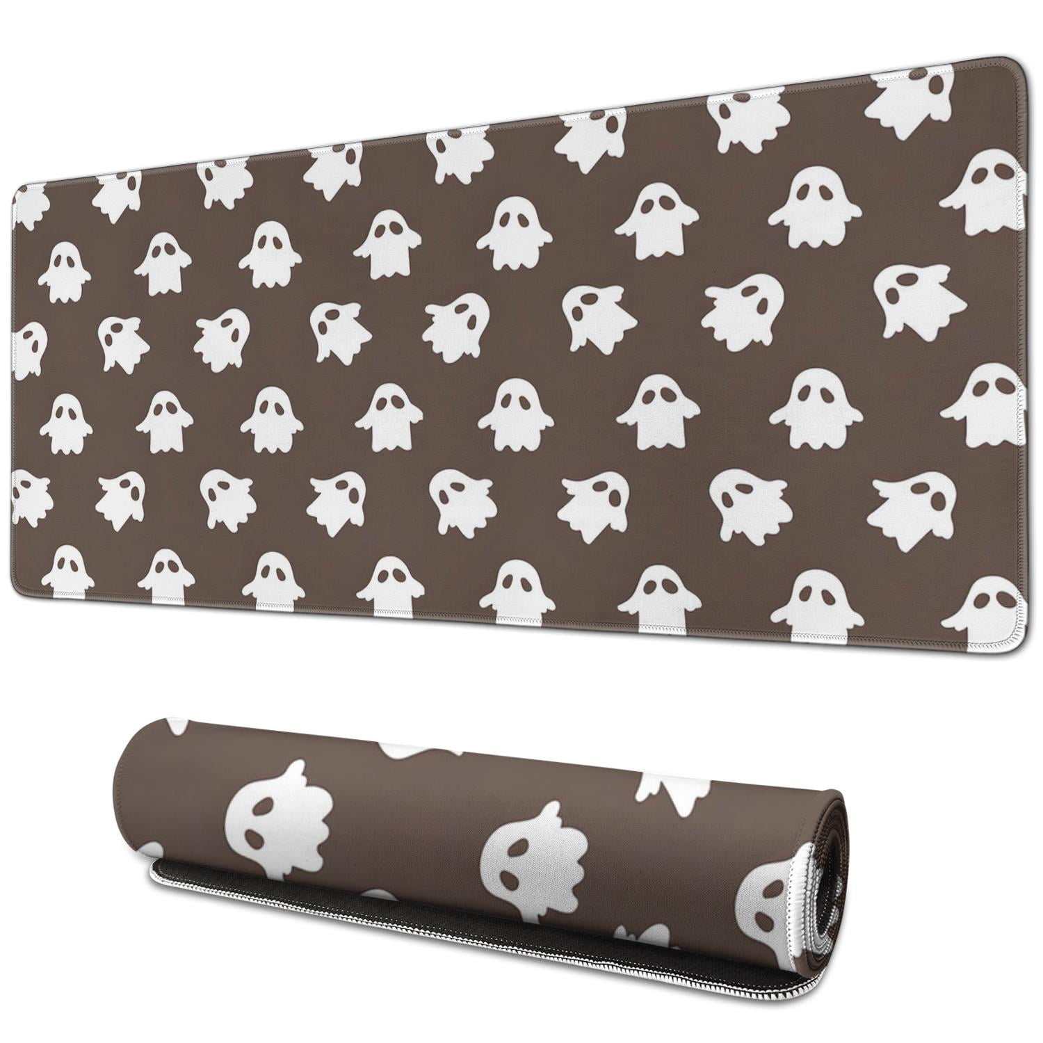 Halloween Cartoon Ghost Mouse Pad Extended Desk Mat, Kawaii Design ...