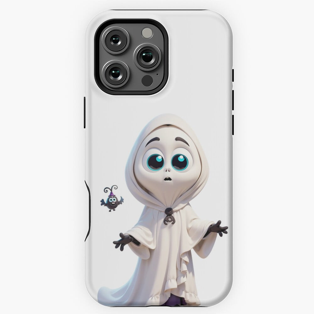 Halloween Cartoon Haunted Ghost Phone Case for iPhone 16 15 14 13 12 11 ...