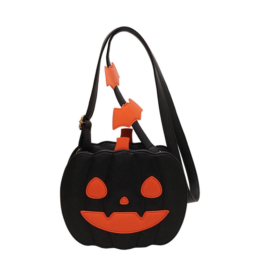 Halloween Cartoon Pumpkin Crossbody Bag Enchanting Pumpkin Devilish ...
