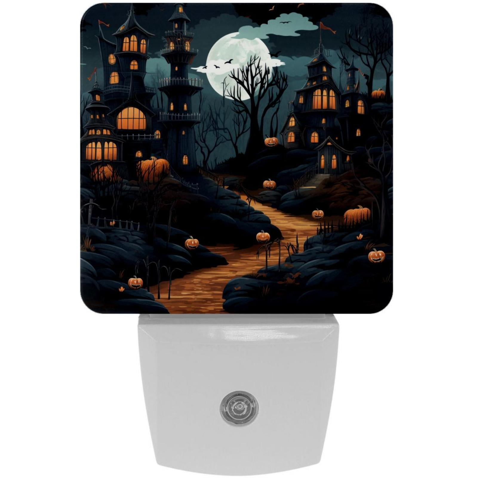 Halloween Castle LED Square Night Light - Energy Efficient and Stylish ...