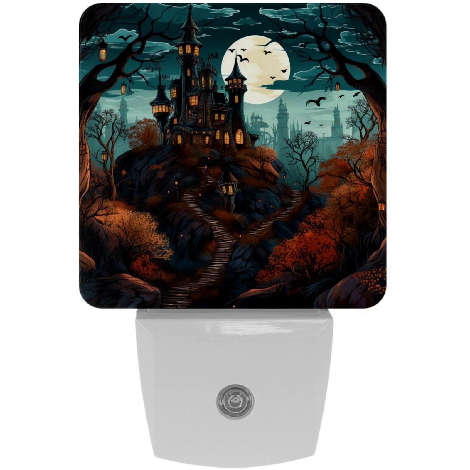 Halloween Castle LED Square Night Light - Energy Efficient and Stylish ...