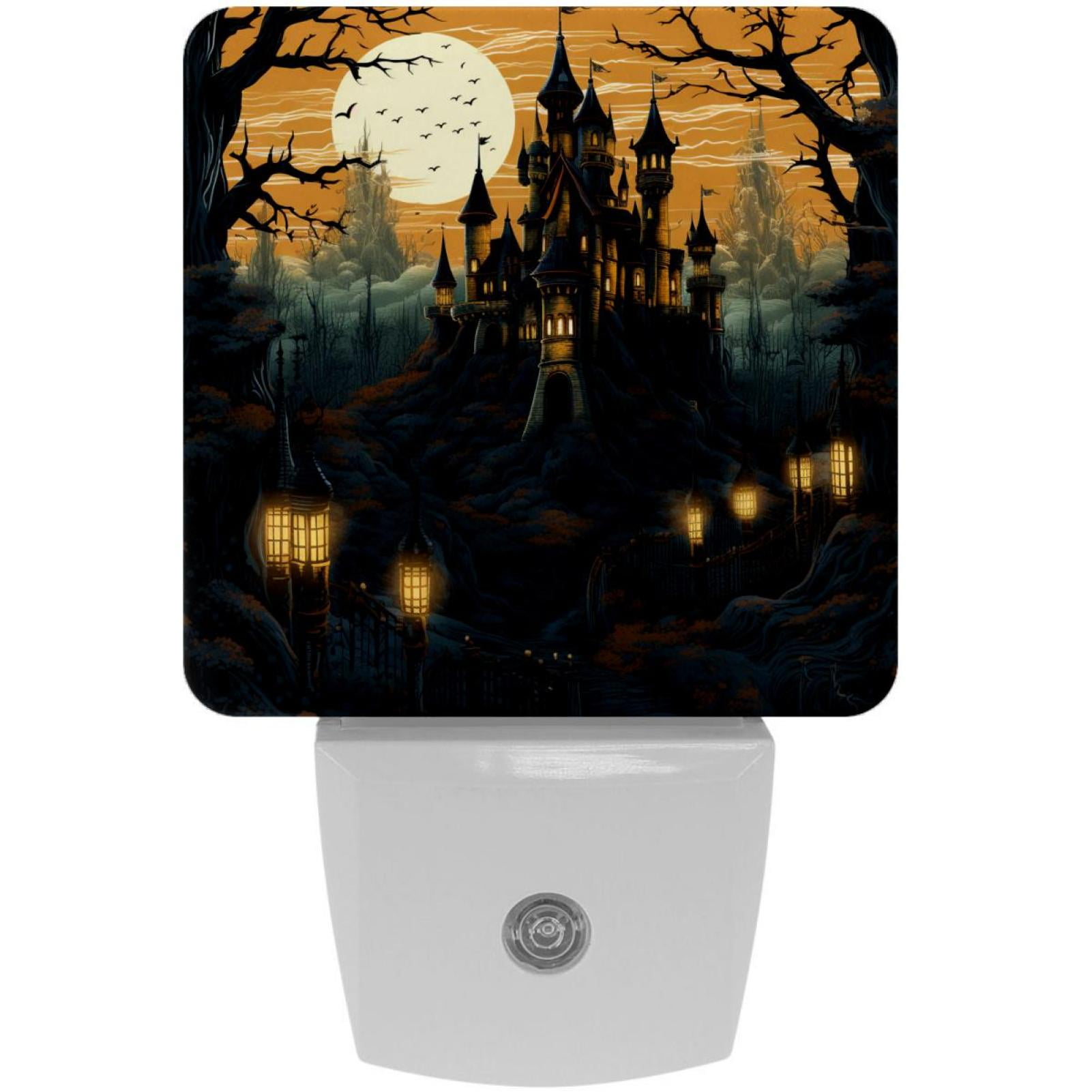 Halloween Castle LED Square Night Light - Energy Efficient and Stylish ...
