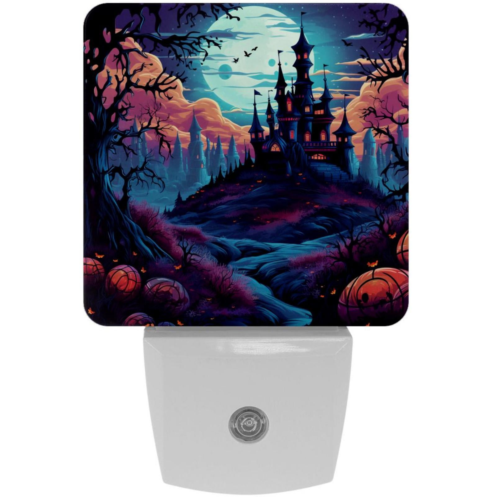 Halloween Castle LED Square Night Lights - Compact and Multifunctional ...